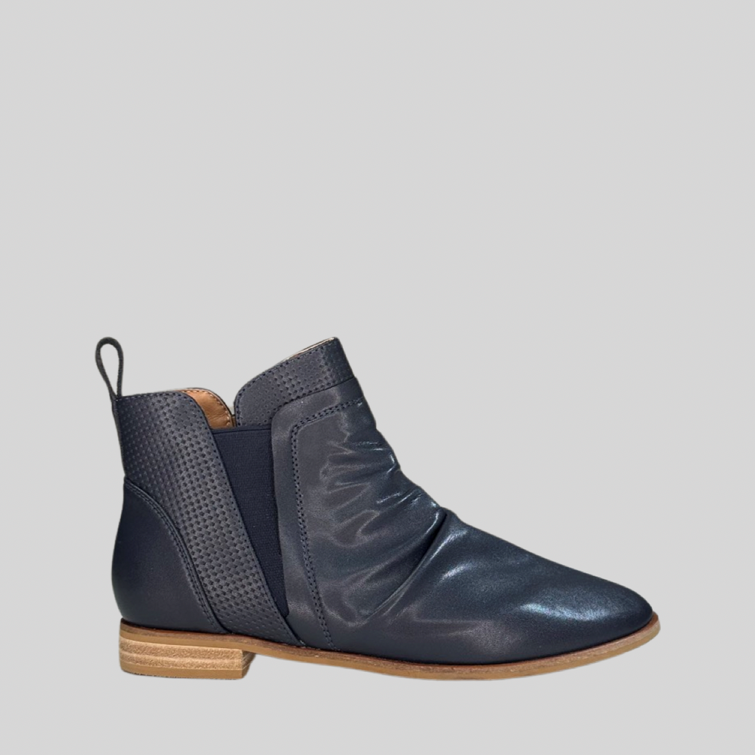 Bay Lane Dasha - Leather Boot Navy – Shoesies