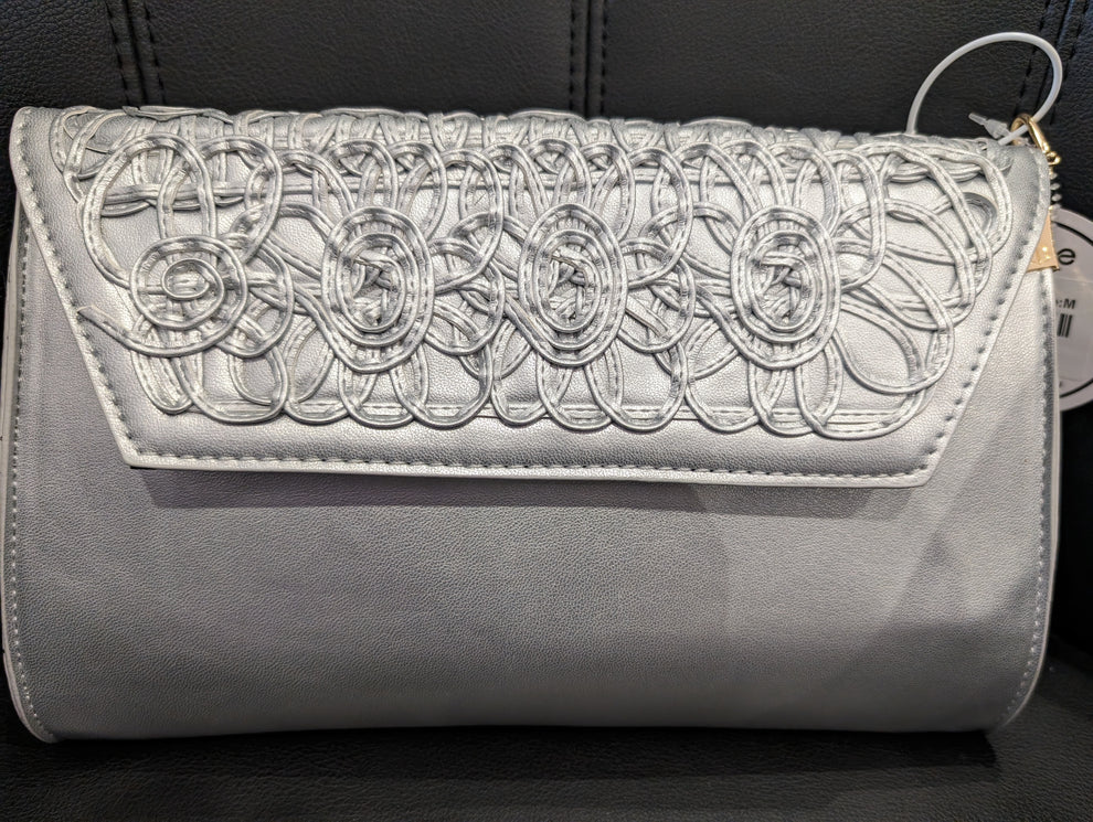 Emma Kate EVENT BAG - Silver – Shoesies